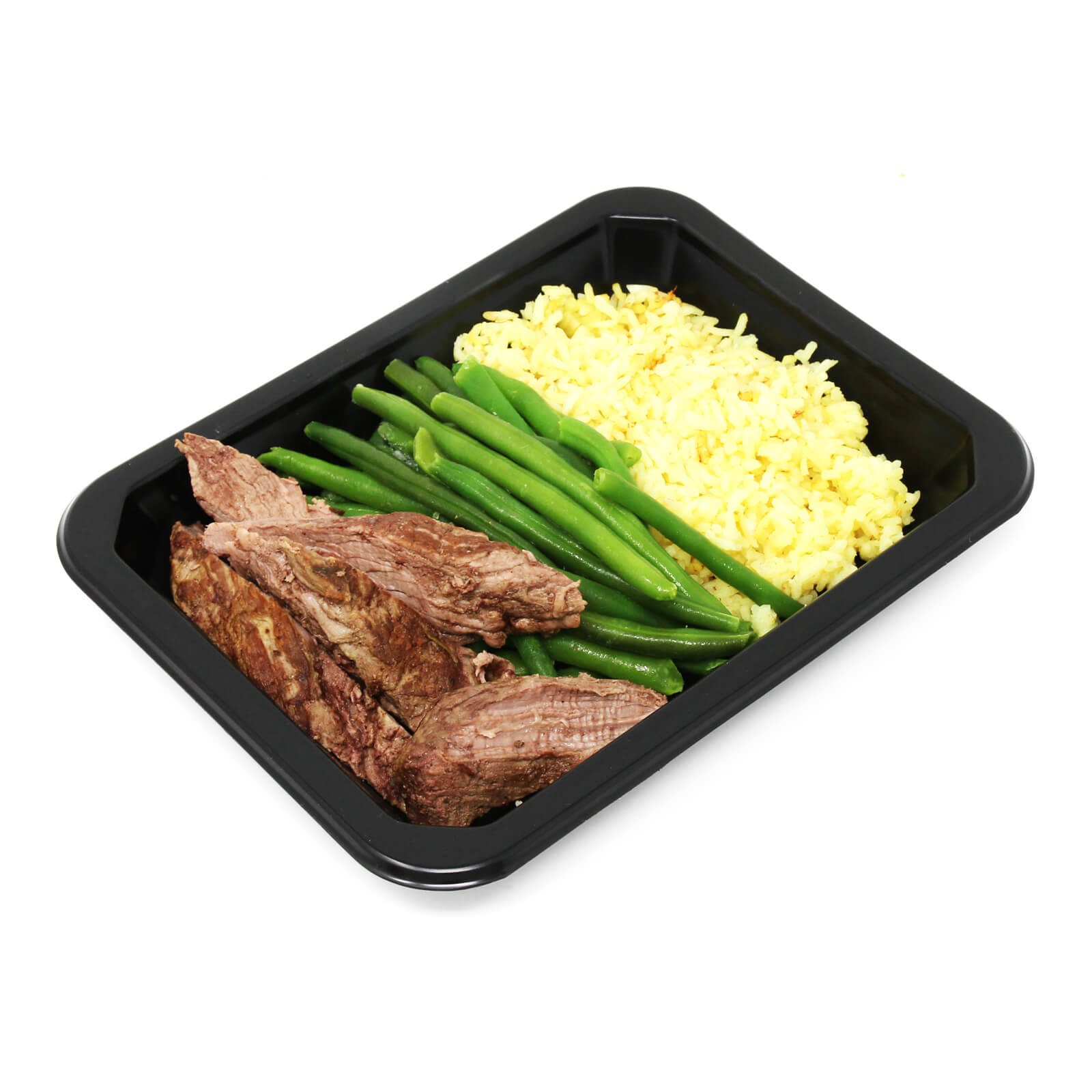 Beef Medallions, Saffron Rice & Green Beans – ICON Meals